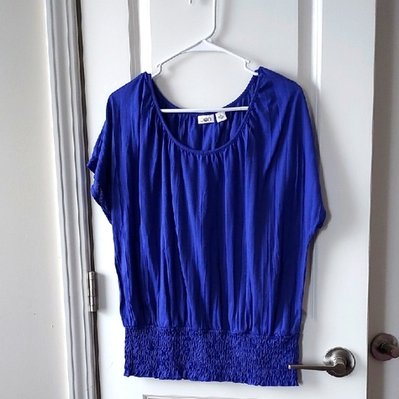 Cato | Tops | Cato Short Sleeve Womens Blue Top Large | Poshmark